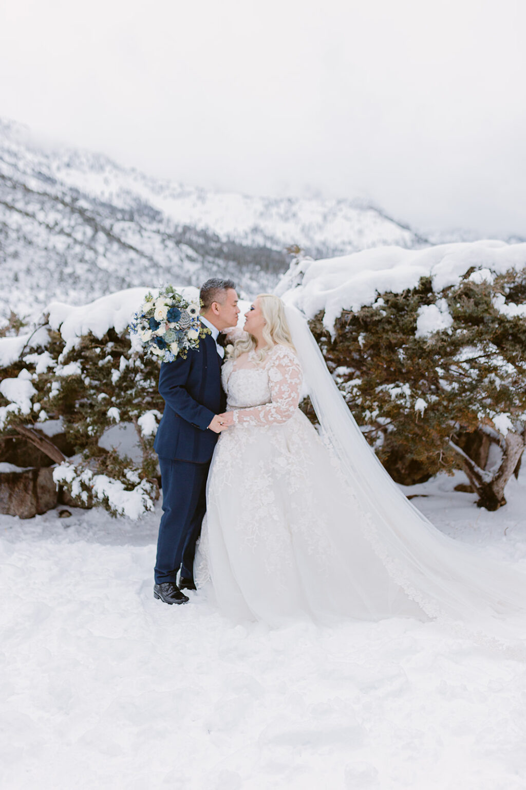 An Enchanted Winter Elopement In The Snow - elopementlasvegas.com